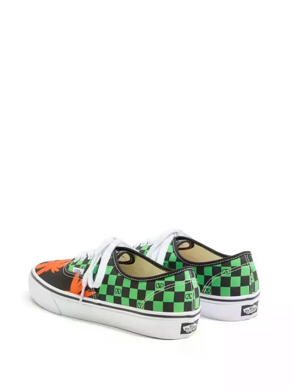 Valentino Garavani Vans Checkerboard-print Sneakers - Black