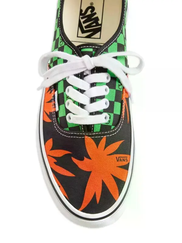 Valentino Garavani Vans Checkerboard-print Sneakers - Black