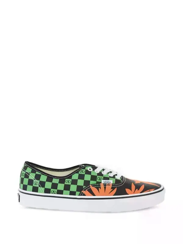 Valentino Garavani Vans Checkerboard-print Sneakers - Black