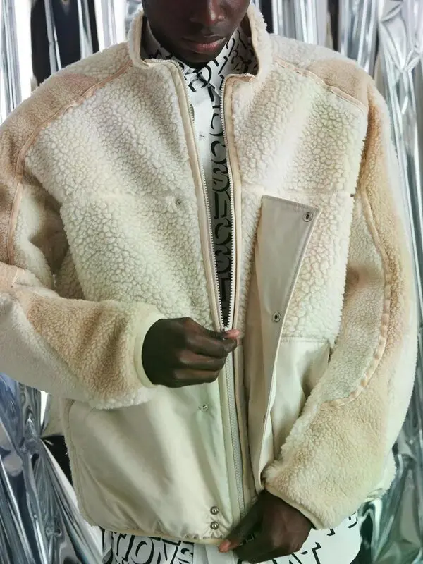Yoshiokubo Zip Fleece Jacket - Neutrals | Editorialist