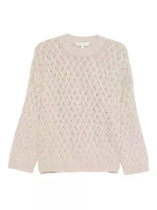 Antonelli Firenze Open-work Knit Sweater