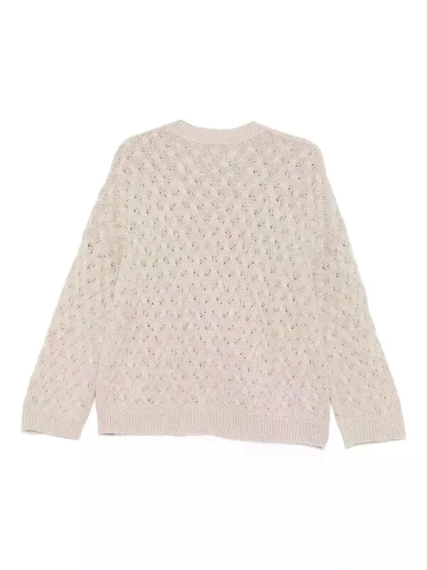 Antonelli Firenze Open-work Knit Sweater