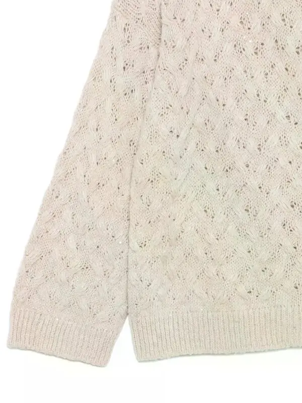 Antonelli Firenze Open-work Knit Sweater