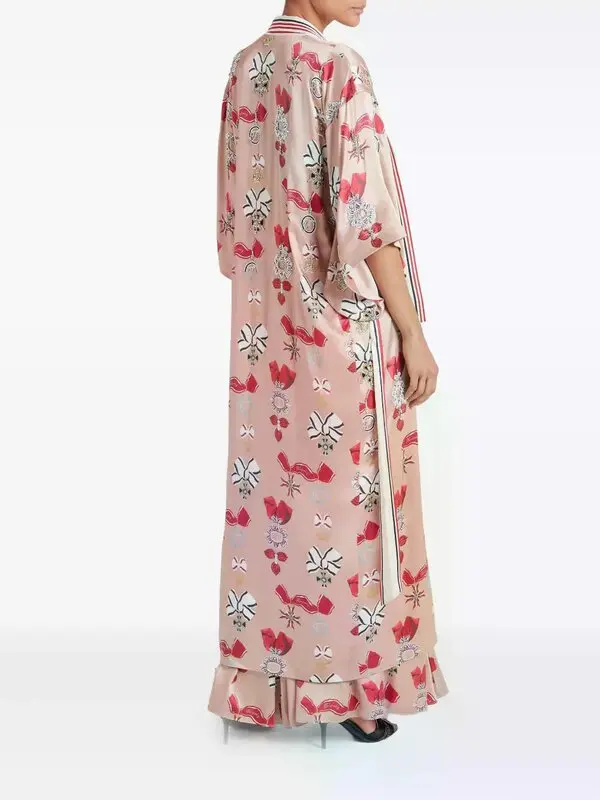 TEMPERLEY LONDON Floral-print Silk Coat