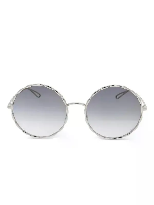 Elie Saab Round-frame Sunglasses - Grey