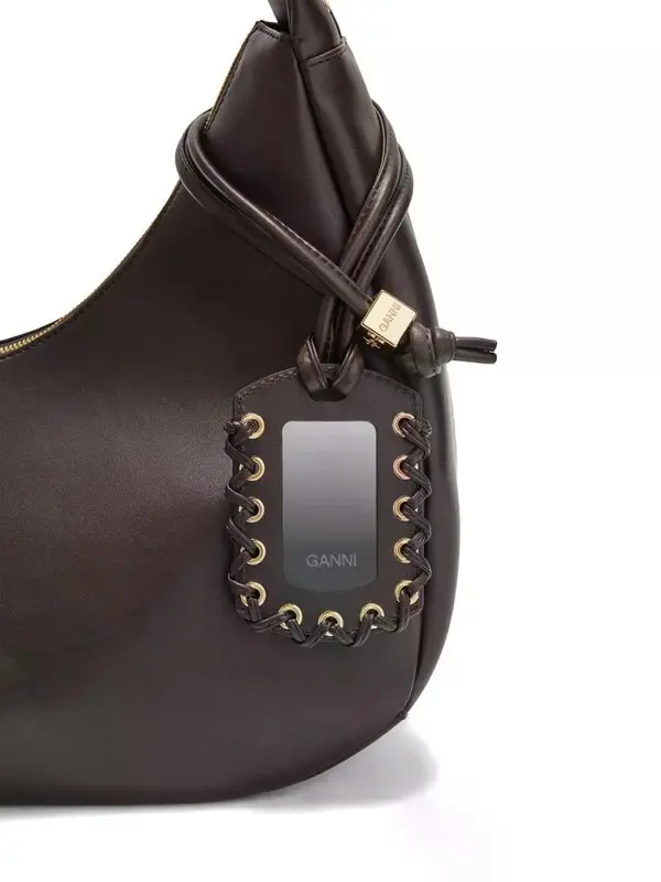 GANNI Medium Hobo Shoulder Bag - Brown