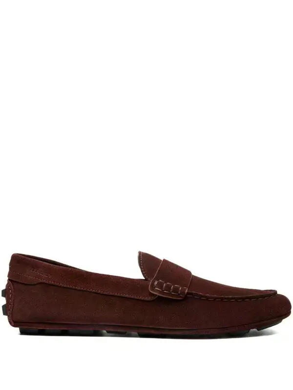 Bally Kerbs Suede Loafers - Brown