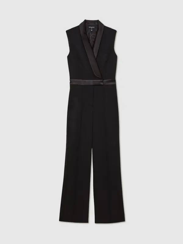 REISS Gaia Atelier Wide-leg Tuxedo Jumpsuit