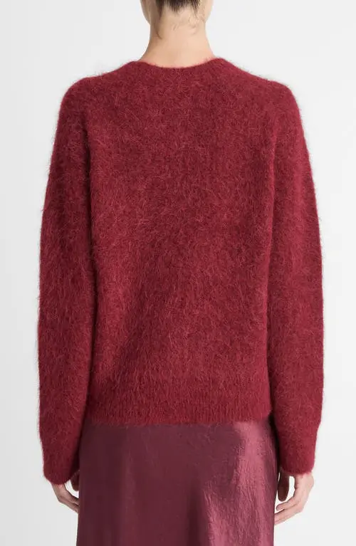 Vince Brushed Crewneck Sweater - Rose Wine