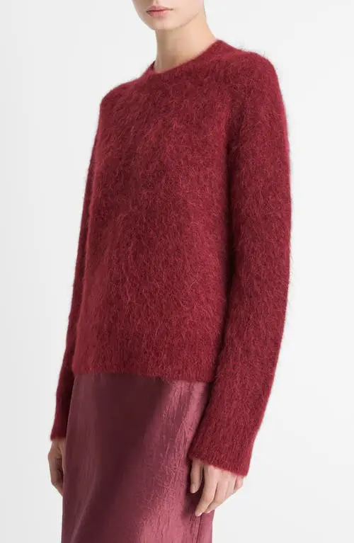 Vince Brushed Crewneck Sweater - Rose Wine