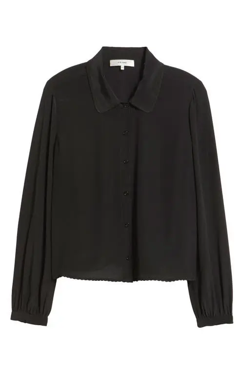 FRAME Prim Silk Button-up Shirt