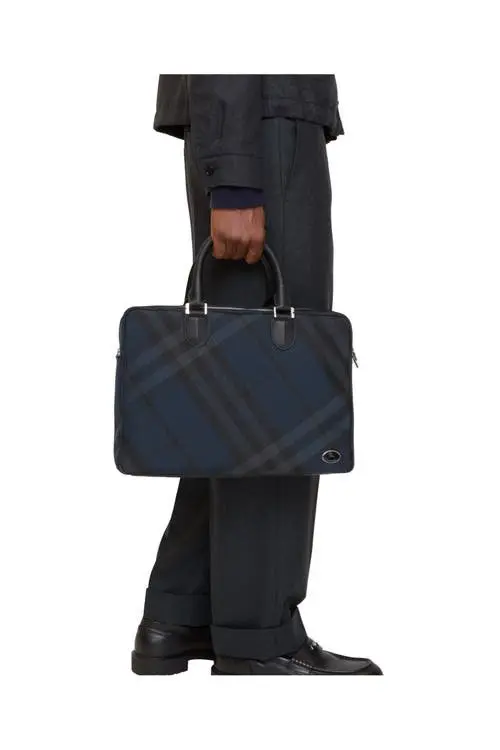 Burberry Grid Briefcase