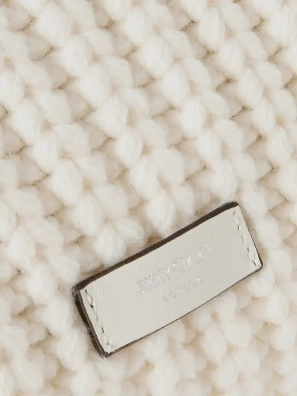 JIMMY CHOO Medium Knitted Shoulder Bag