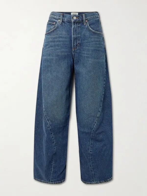 AGOLDE Organic High-rise Wide-leg Jeans - Blue