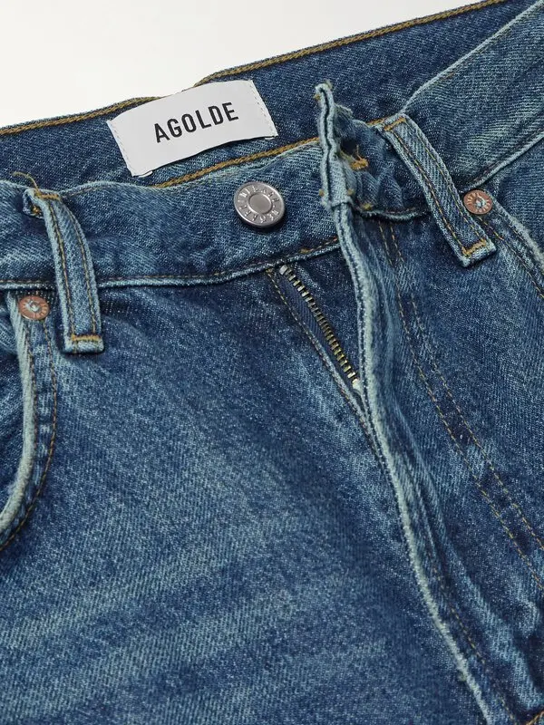 AGOLDE Organic High-rise Wide-leg Jeans - Blue