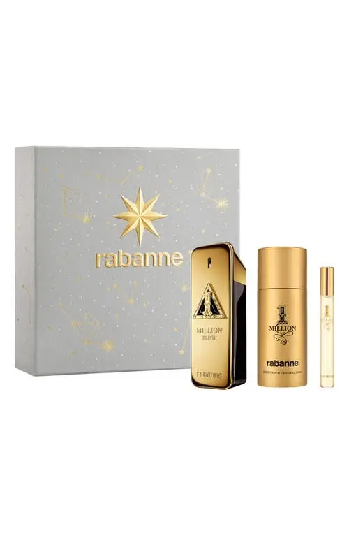Rabanne 1 Million Elixir 3-piece Fragrance Set $237 Value - No Color