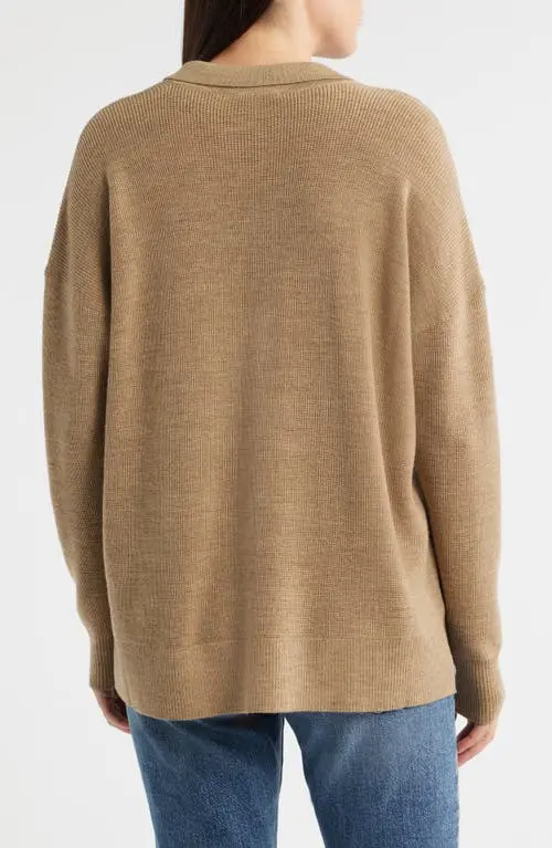 Eileen Fisher Collared Wool Sweater