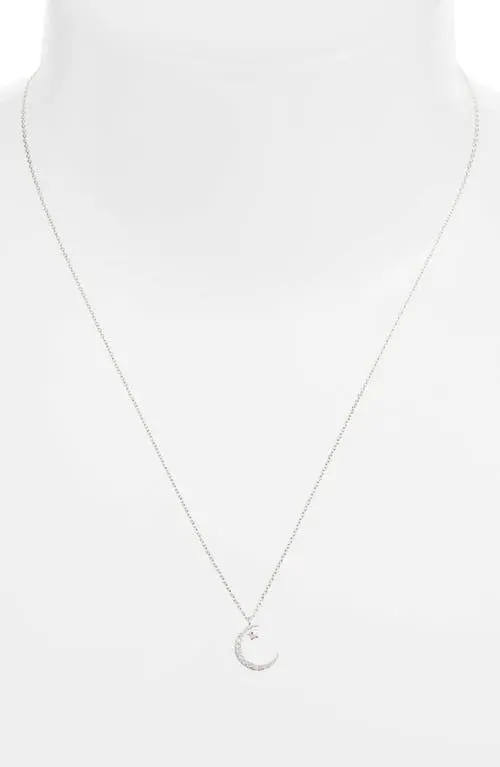Estée Lauder Moon & Star Pendant Necklace - Silver