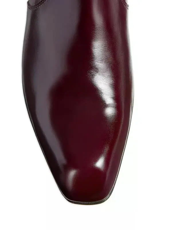 Khaite Colt Leather Ankle Boots