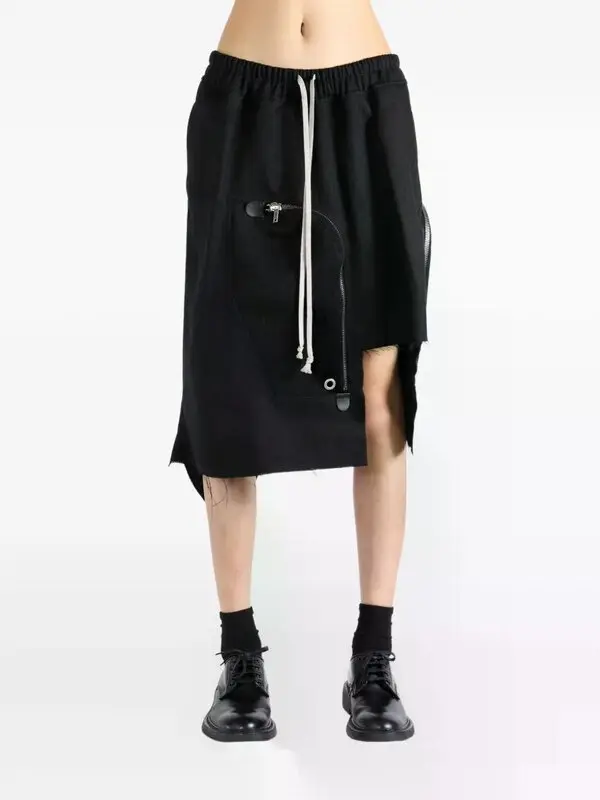 Rick Owens Dracca Drawstring Mini Skirt