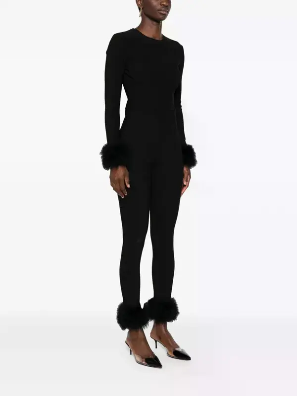 Blumarine Feather-trim Jumpsuit