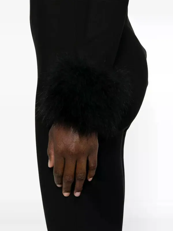 Blumarine Feather-trim Jumpsuit