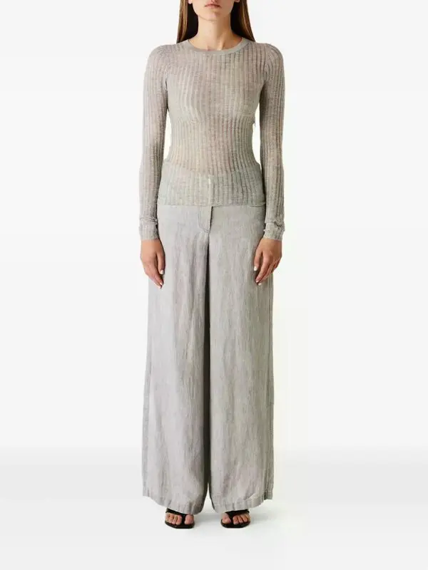 TWP Ribbed Crew-neck Top