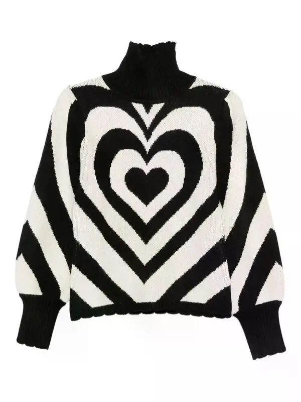 Farm Rio Heart Pattern Sweater