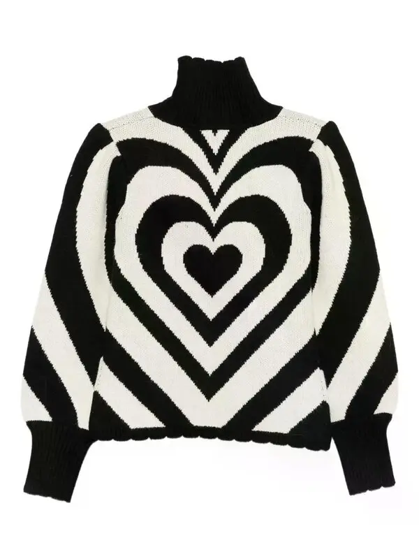 Farm Rio Heart Pattern Sweater