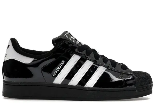 Adidas Superstar Ii Patent Leather Sneakers - Black/white