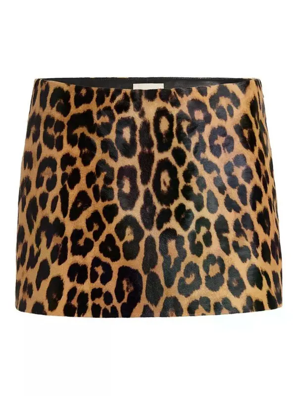 Khaite Leopard-print Mini Skirt