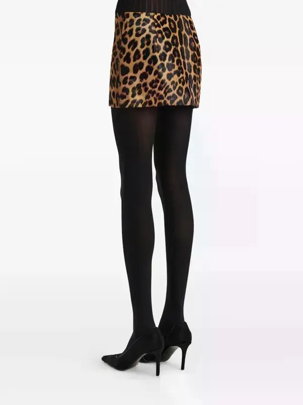 Khaite Leopard-print Mini Skirt