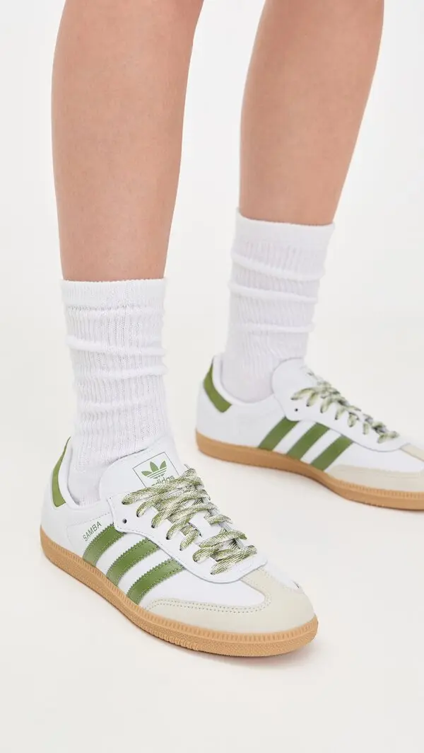 Adidas Samba Og W Sneakers - White/tech Olive