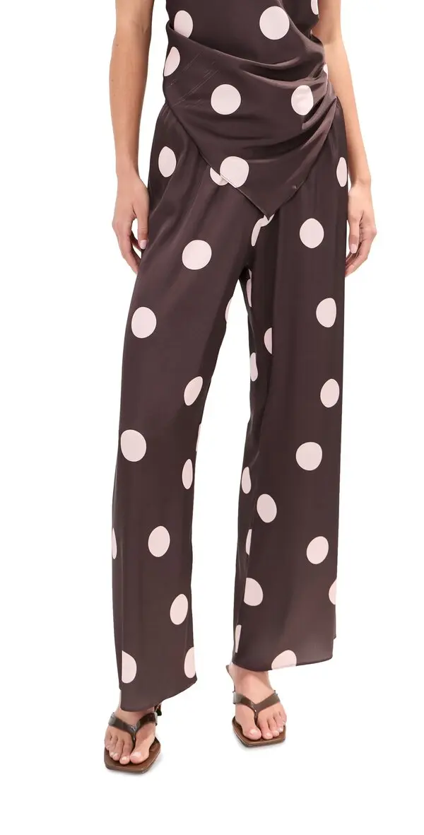 LE BOP Ellie Pants - Brown/pink Dot