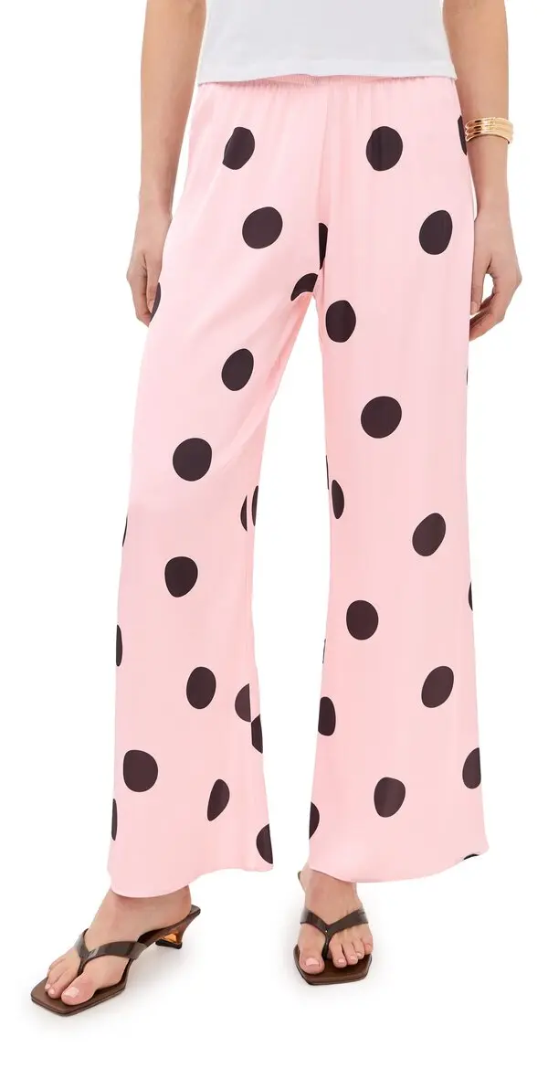 LE BOP Ellie Pants - Pink/brown Dot