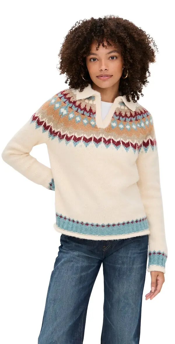 Line & Dot Vesper Fair Isle Sweater
