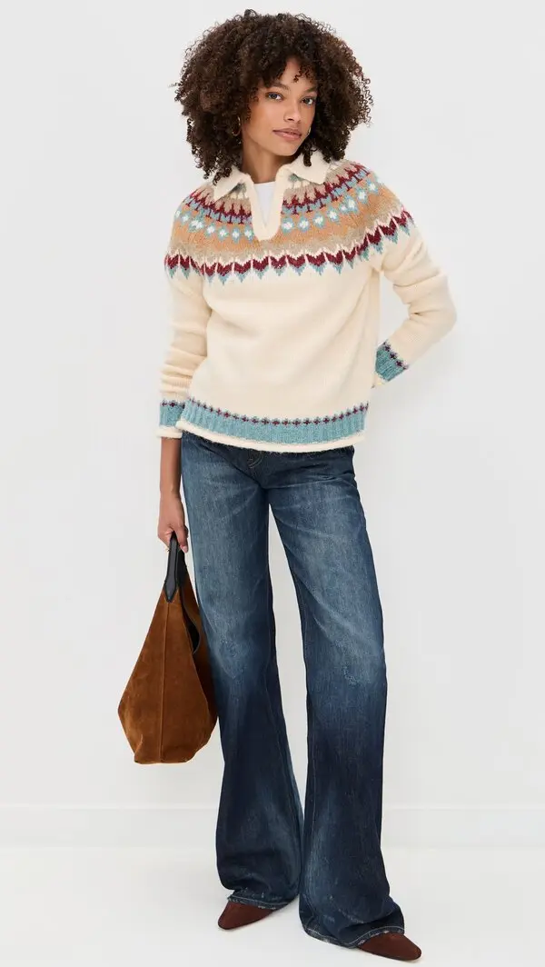 Line & Dot Vesper Fair Isle Sweater