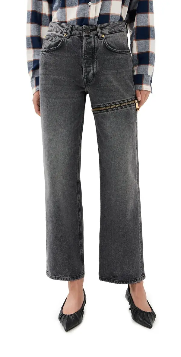FRENKEN Denim Zipper Trousers