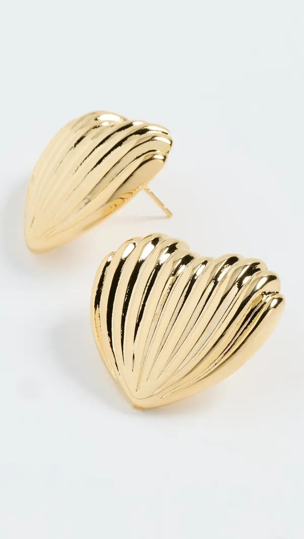 BY ADINA EDEN Heart Stud Earrings
