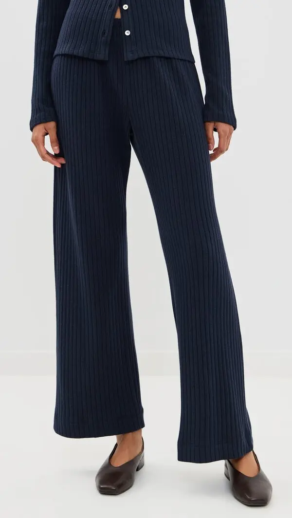 Donni. The Sweater Rib Simple Pants