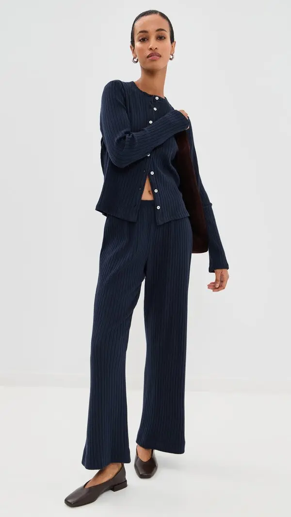 Donni. The Sweater Rib Simple Pants