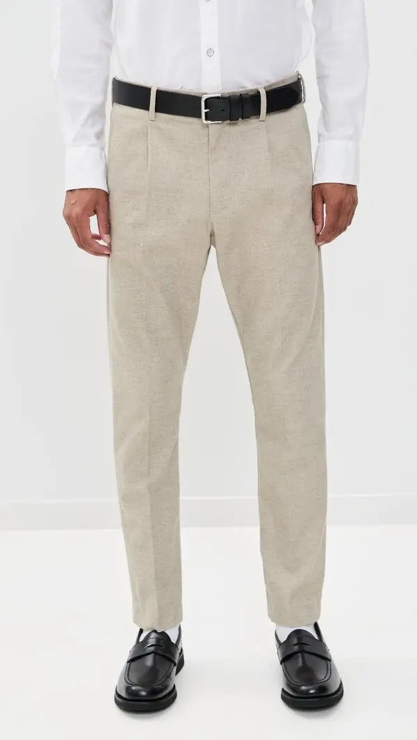 Nn07 Bill Relaxed Tapered Trousers - Cement