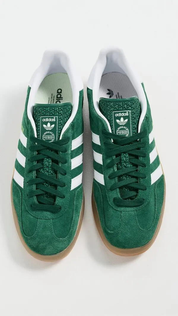 adidas gazelle silver green womens Adidas Women's Gazelle Indoor 'Green/Glow Pink' -Originally $120.00 - main image 0