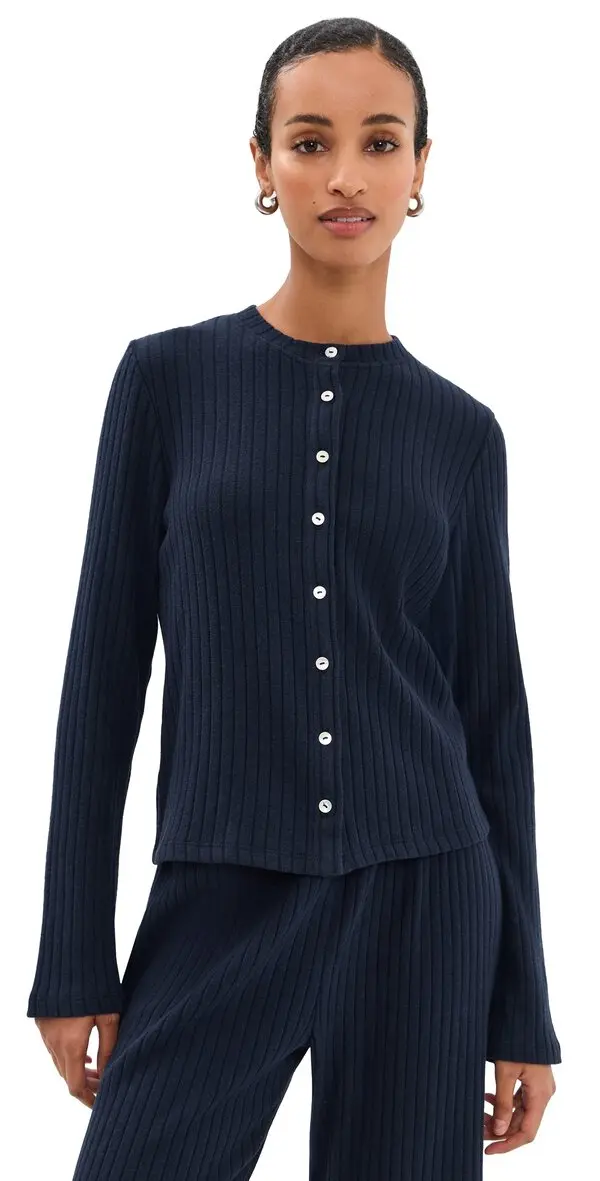 Donni. Ribbed Knit Cardigan