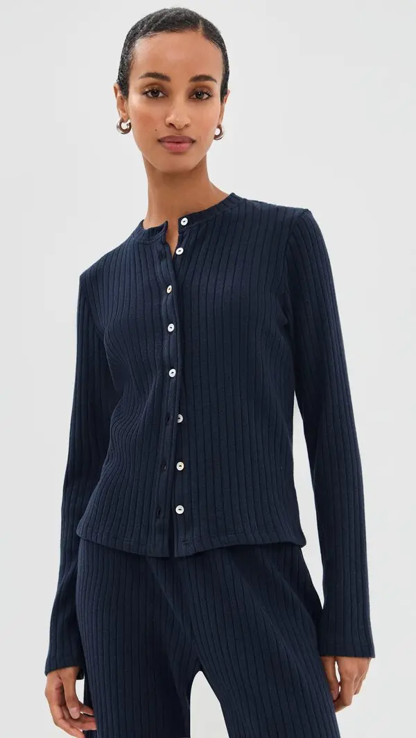Donni. Ribbed Knit Cardigan
