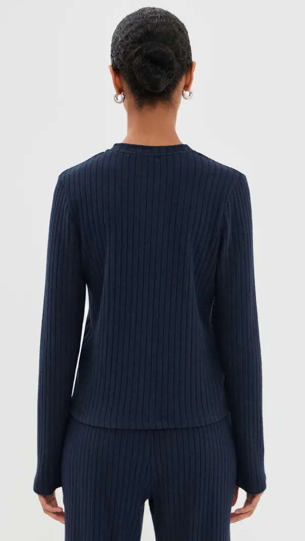 Donni. Ribbed Knit Cardigan