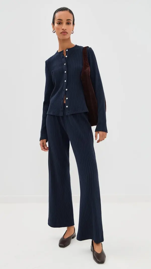 Donni. Ribbed Knit Cardigan