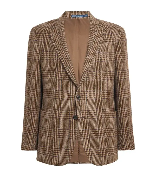 Polo Ralph Lauren Wool Glen Plaid Blazer - Brown