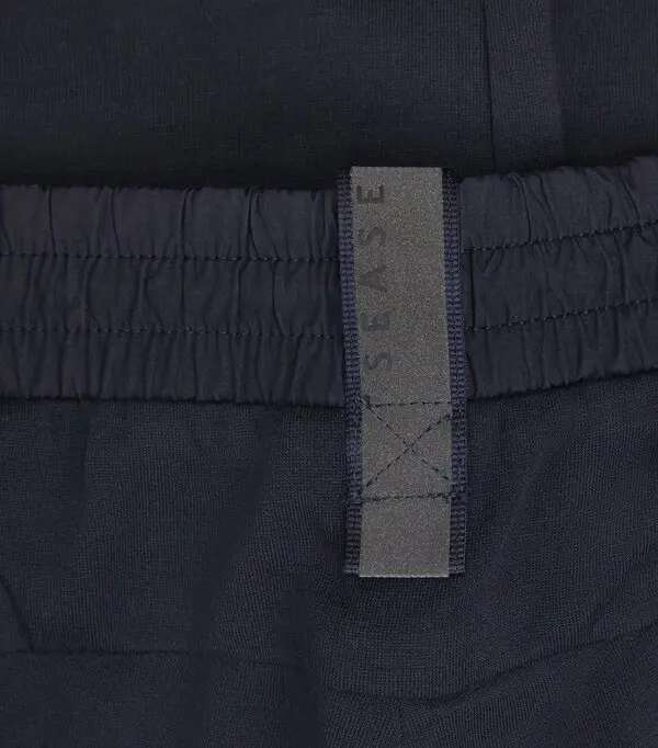 Sease Wool-blend Drawstring Trousers - Navy