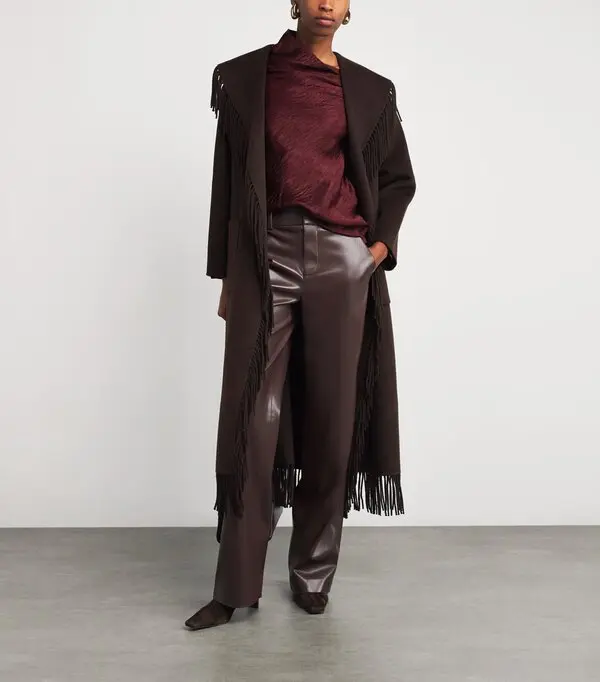 Alice + Olivia Vegan Leather Alexander Trousers